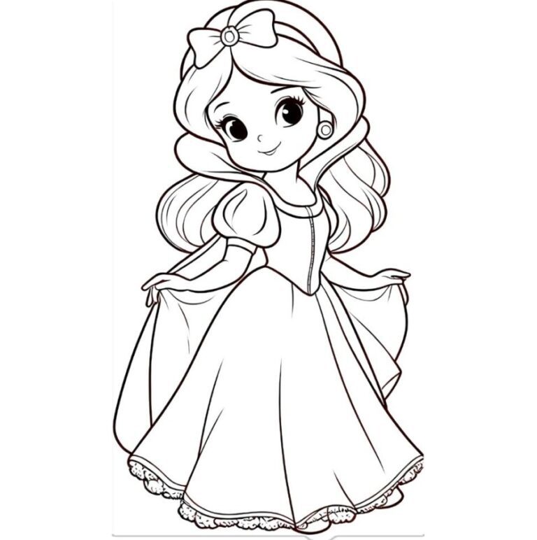 Tuyển chọn 110+ tranh tô màu công chúa dễ thương nhất - topanh.com